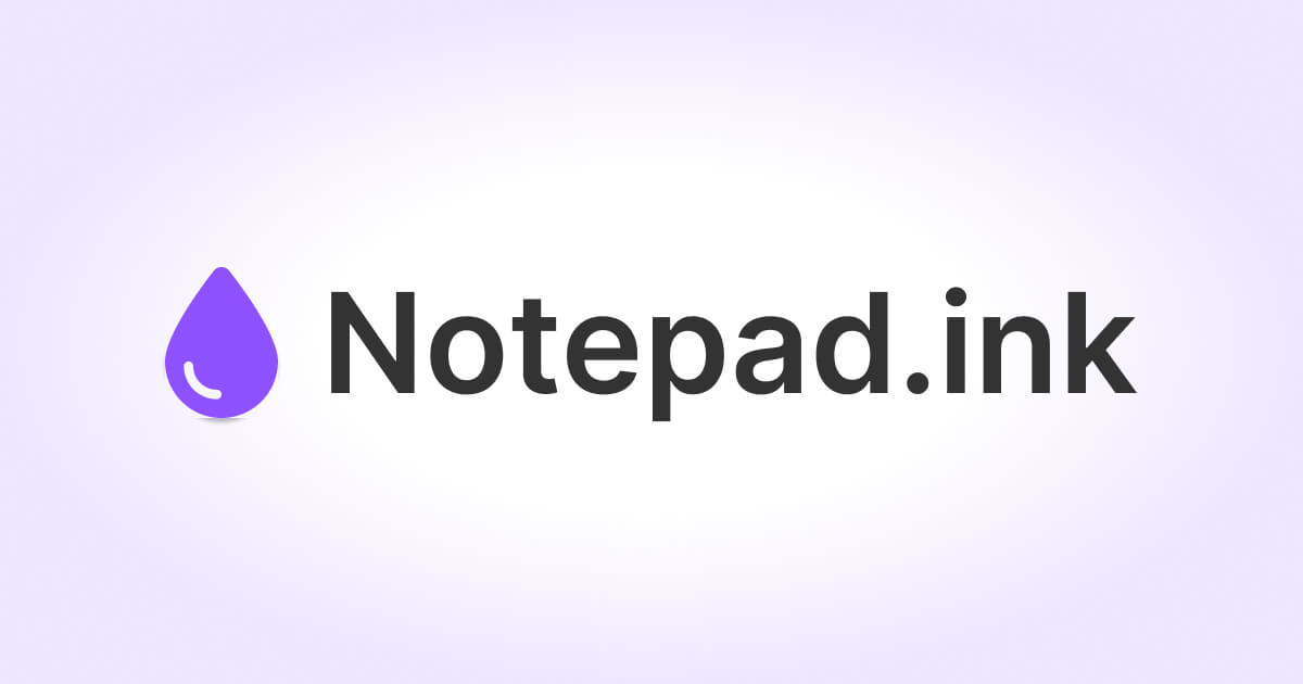 Notepad.ink - Bloco de Notas Online